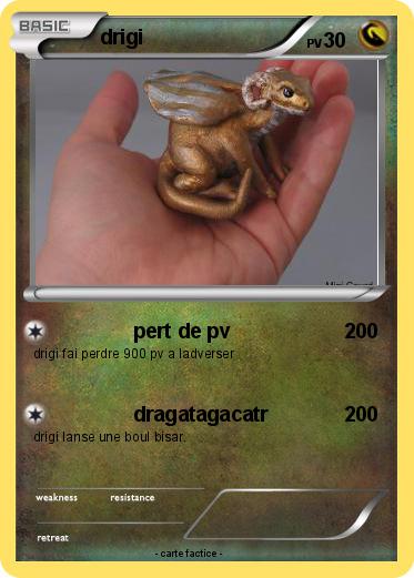 Pokémon drigi 1 1 - pert de pv - Ma carte Pokémon