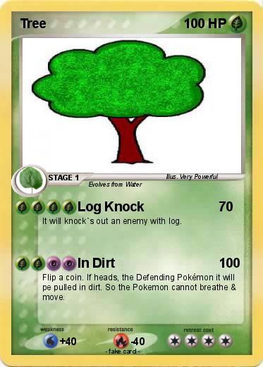 Pokémon Tree 773 773 - Log Knock - My Pokemon Card