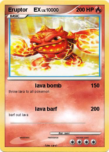 Pokémon Eruptor EX 2 2 - lava bomb - My Pokemon Card
