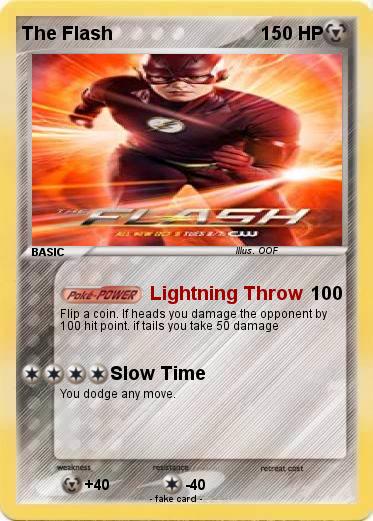 Pokémon The Flash 302 302 - Lightning Throw - My Pokemon Card
