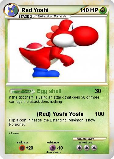 Pokémon Red Yoshi 21 21 - Egg shell - My Pokemon Card