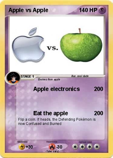 Pokémon Apple vs Apple - Apple electronics - My Pokemon Card