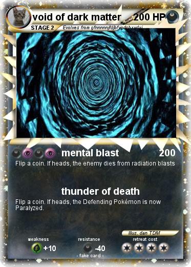 Pokémon void of dark matter - mental blast - My Pokemon Card