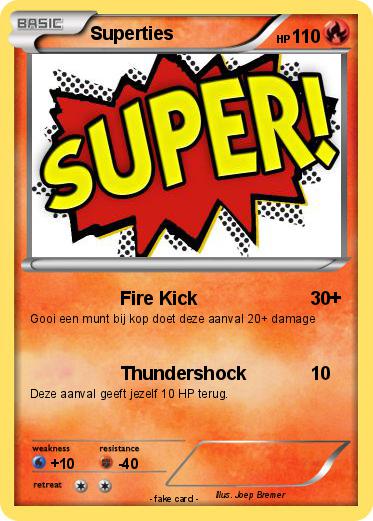 Pokémon Superties - Fire Kick - My Pokemon Card