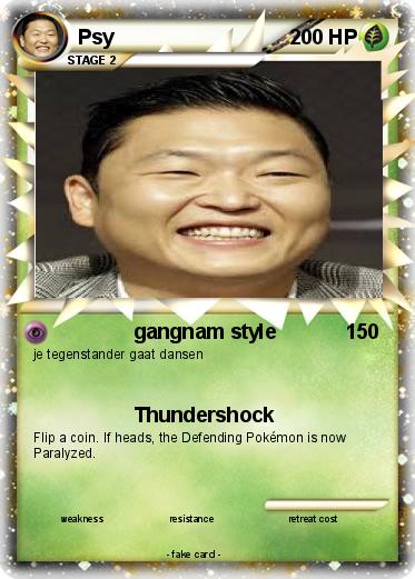 Pokémon Psy 1016 1016 - gangnam style - My Pokemon Card