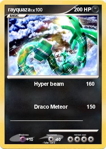 Pokémon rayquaza 2016 2016 - Hyper beam 160 - My Pokemon Card