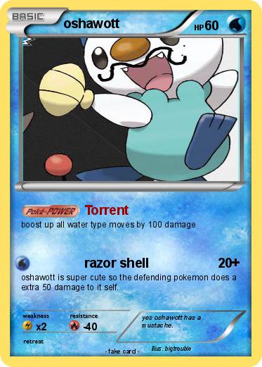 Pokémon oshawott 1062 1062 - Torrent - My Pokemon Card