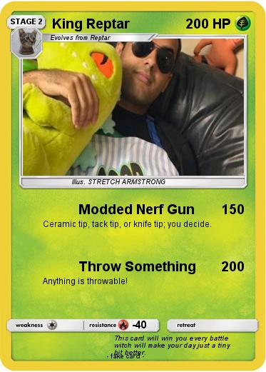 Pokémon King Reptar - Modded Nerf Gun - My Pokemon Card
