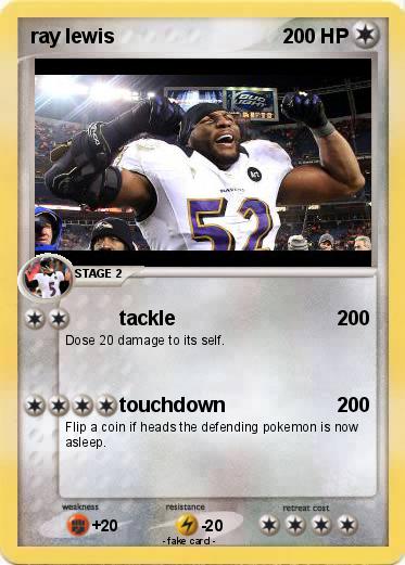 Pokémon ray lewis 33 33 - tackle - My Pokemon Card