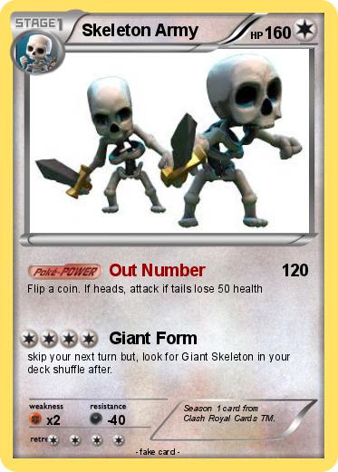 Pokémon Skeleton Army 9 9 - Out Number - My Pokemon Card