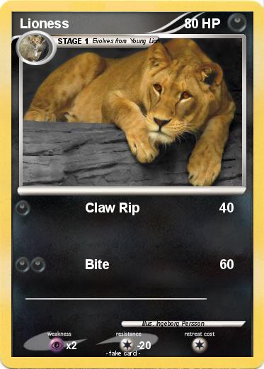 Pokémon Lioness 9 9 - Claw Rip - My Pokemon Card