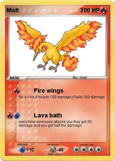 Pokémon Molt 3 3 - Fire wings - My Pokemon Card