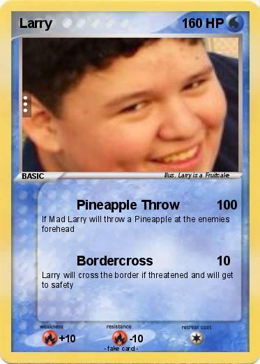 Pokémon Larry 297 297 - Pineapple Throw - My Pokemon Card