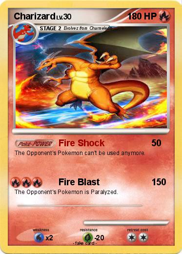 Pokémon Charizard 6346 6346 - Fire Shock - My Pokemon Card