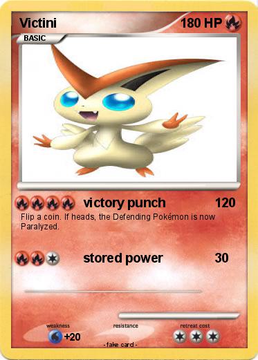 Pokémon Victini 2841 2841 - victory punch - My Pokemon Card