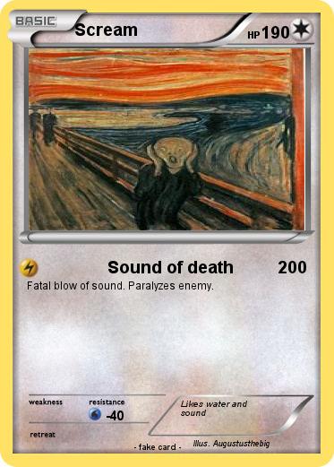Pokémon Scream 418 418 - Sound of death - My Pokemon Card