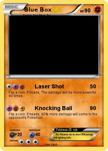 Pokémon Blue Box 1 1 - Laser Shot - My Pokemon Card