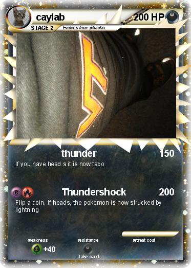Pokémon caylab - thunder - My Pokemon Card