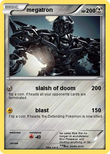 Pokémon megatron 521 521 - slalsh of doom - My Pokemon Card