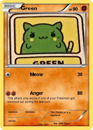 Pokémon Green 2392 2392 - Meow - My Pokemon Card