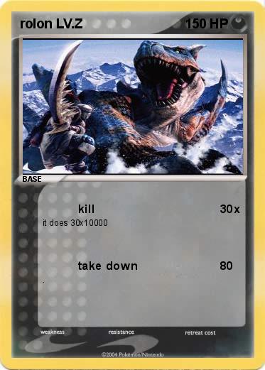 Pokémon rolon - kill - My Pokemon Card