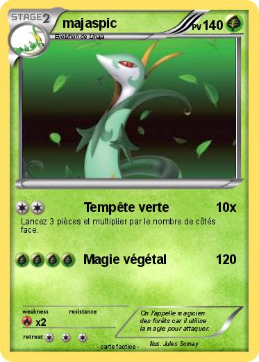 Pokémon majaspic 244 244 - Tempête verte - Ma carte Pokémon