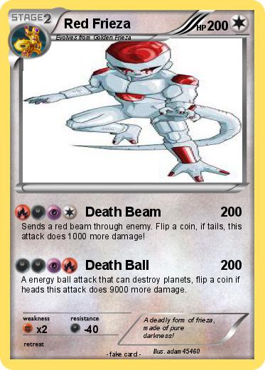 Pokémon Red Frieza - Death Beam - My Pokemon Card