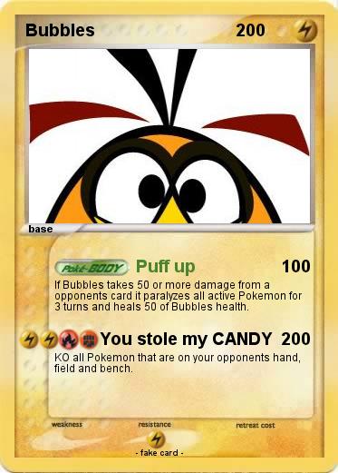 Pokémon Bubbles 251 251 - Puff up - My Pokemon Card