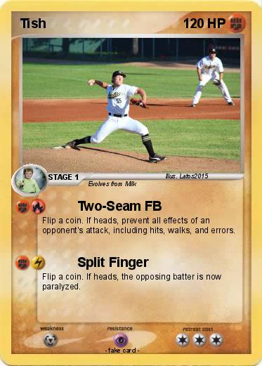 Pokémon Tish - Two-Seam FB - My Pokemon Card