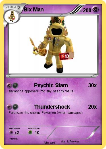 Pokémon Bix Man 1 1 - Psychic Slam - My Pokemon Card