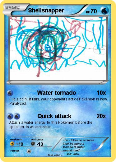 Pokémon Shellsnapper - Water tornado - My Pokemon Card