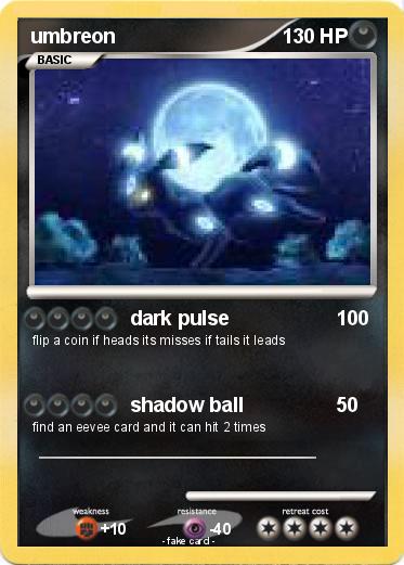 Pokémon umbreon 904 904 - dark pulse - My Pokemon Card