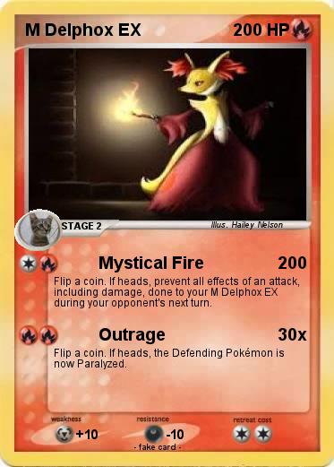 Pokémon M Delphox EX 6 6 - Mystical Fire - My Pokemon Card