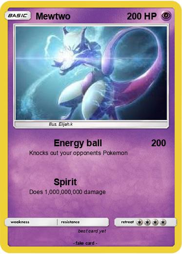 Pokémon Mewtwo 9786 9786 - Energy ball - My Pokemon Card