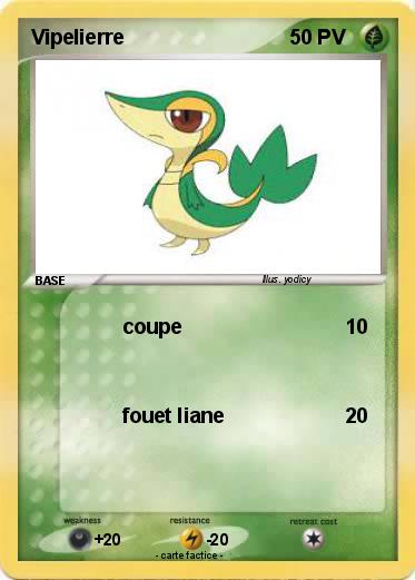 Pokémon Vipelierre 185 185 - coupe - Ma carte Pokémon