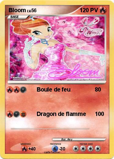 Pokémon Bloom 242 242 - Boule de feu - Ma carte Pokémon