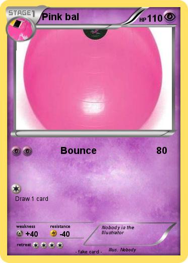Pokémon Pink bal - Bounce - My Pokemon Card