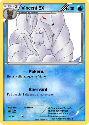 Pokémon Vincent EX 4 4 - Pokénul - Ma carte Pokémon