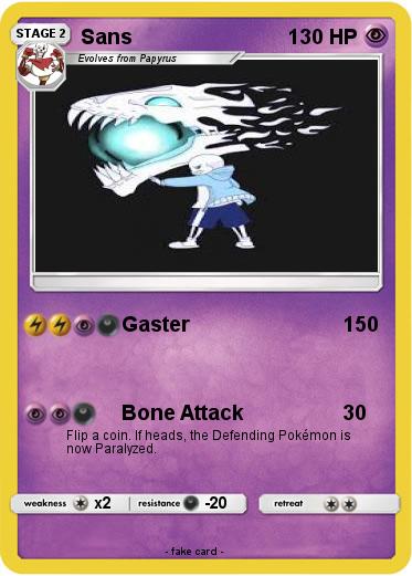 Pokémon Sans 2868 2868 - Gaster - My Pokemon Card