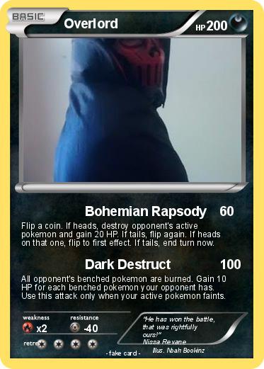 Pokémon Overlord 110 110 - Bohemian Rapsody - My Pokemon Card