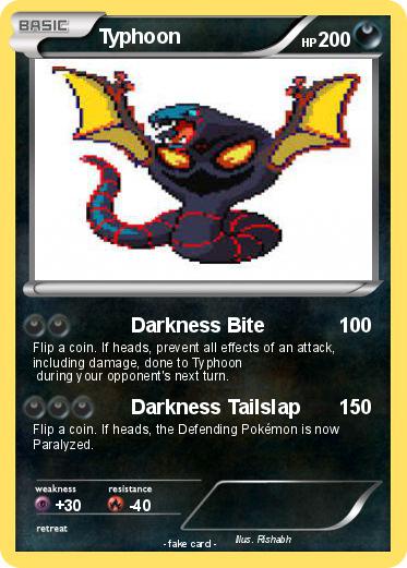 Pokémon Typhoon 28 28 - Darkness Bite - My Pokemon Card