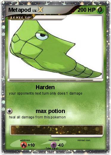 Pokémon Metapod 131 131 - Harden - My Pokemon Card