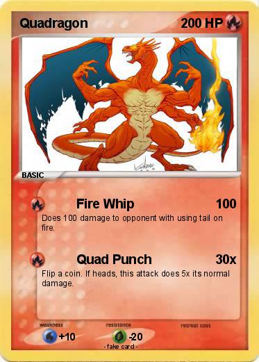 Pokémon Quadragon - Fire Whip - My Pokemon Card