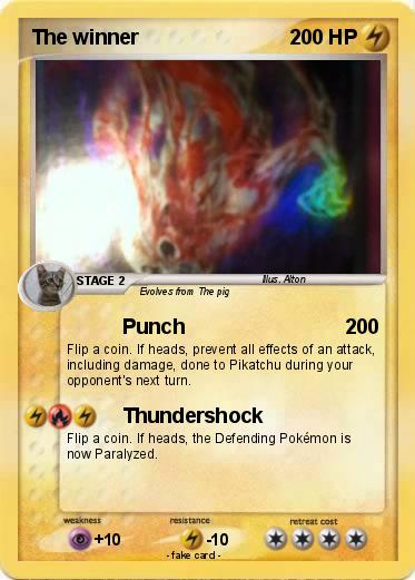 Pokémon The winner 7 7 - Punch - My Pokemon Card