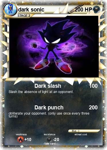 Pokémon dark sonic 698 698 - Dark slash - My Pokemon Card