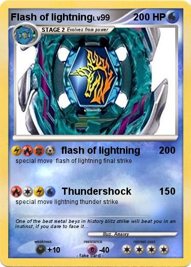 Pokémon Flash of lightning - flash of lightning - My Pokemon Card