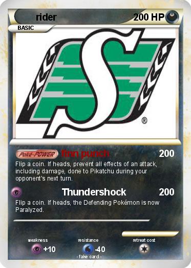 Pokémon rider 62 62 - finn punch - My Pokemon Card