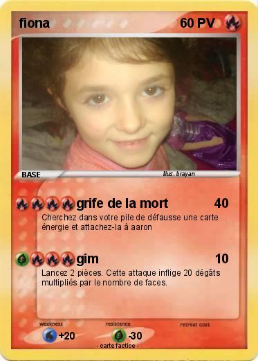Pokémon fiona 119 119 - grife de la mort - Ma carte Pokémon