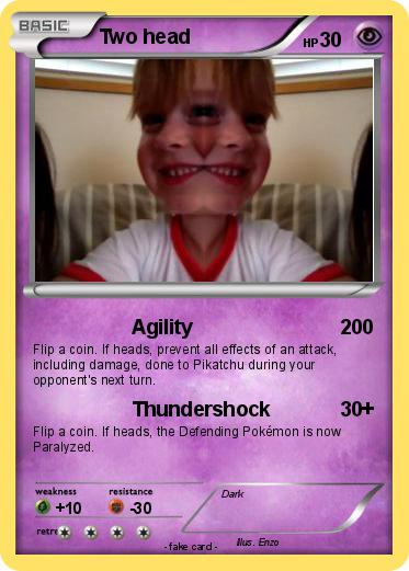 Pokémon Two head 14 14 - Agility - My Pokemon Card