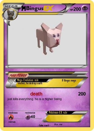Pokémon Bingus 96 96 - death - My Pokemon Card